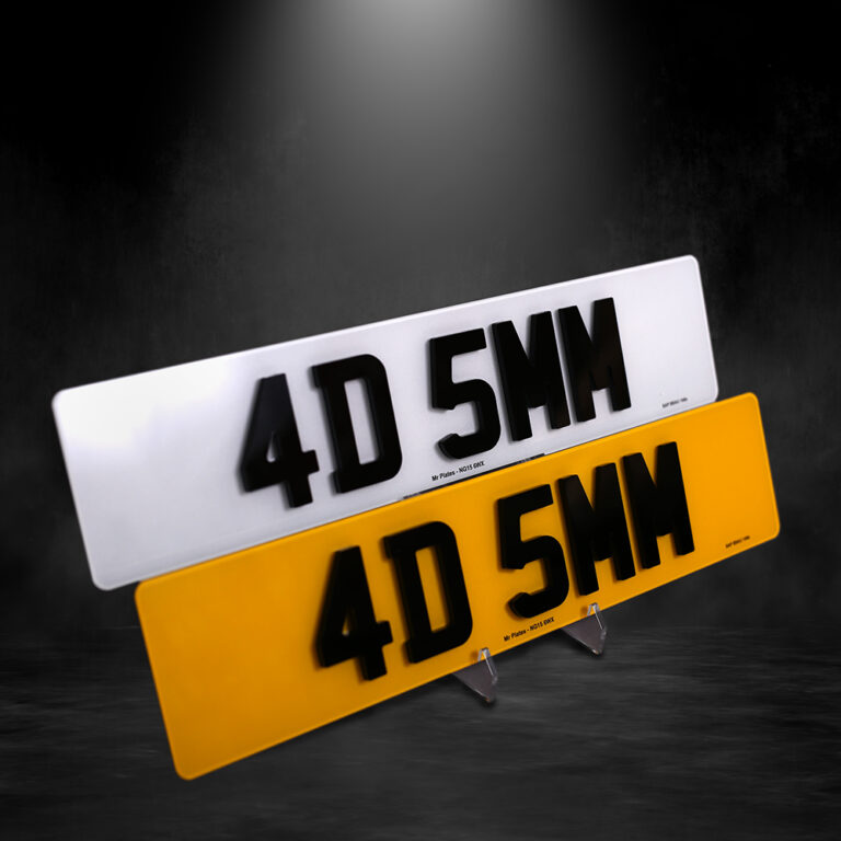 4D - 5mm Plates - Standard Size - Mr Plates - Nottingham