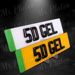 3D Gel Number Plates | Road Legal Number Plates