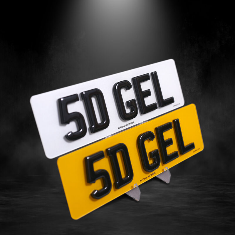 5D Number Plates | 5D Gel Number Plates