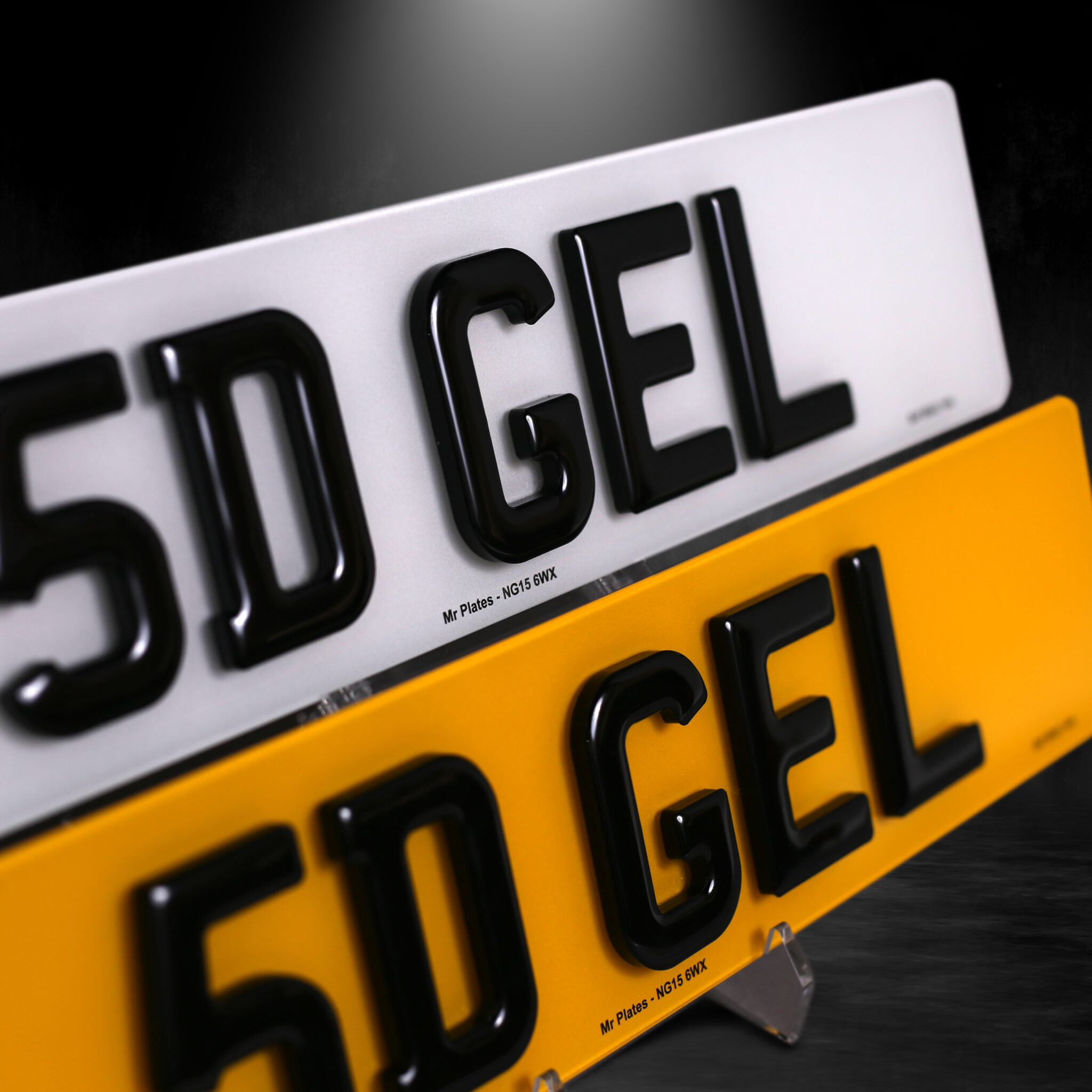 5D Number Plates | 5D Gel Number Plates