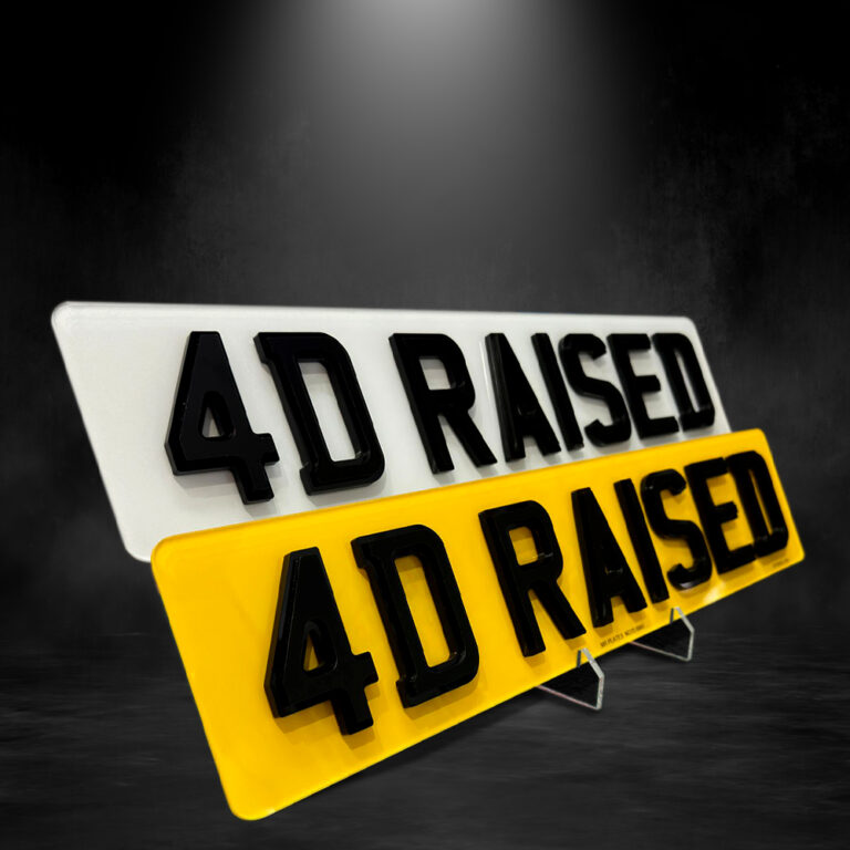 4D 3mm Number Plates | 4D 5mm Number Plates