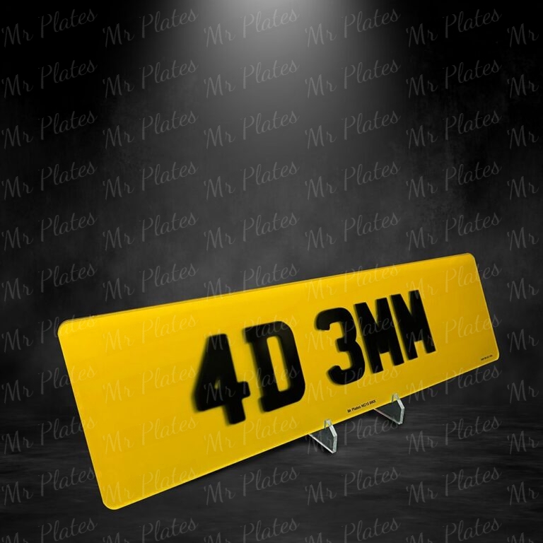 4D 3mm Number Plates | 4D 5mm Number Plates