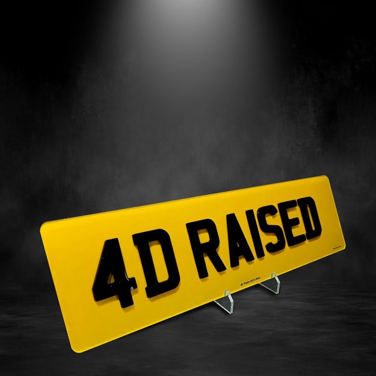 4D 3mm Number Plates | 4D 5mm Number Plates